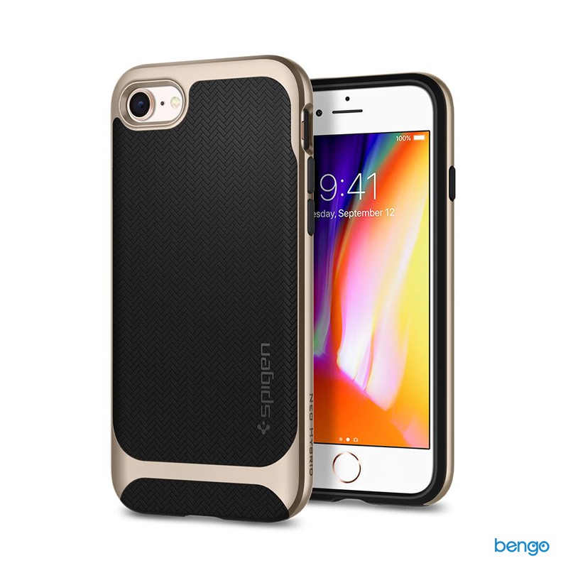 Iphone 8 / 7 Spigen Neo Hybrid Herringbone Case - Champagne Gold ...