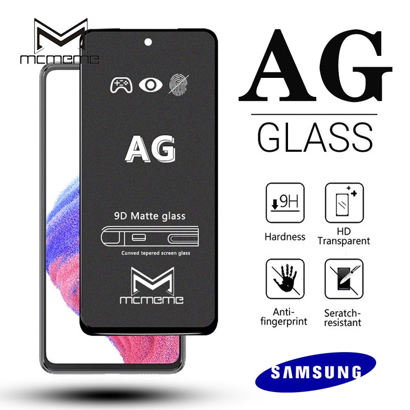 Tempered Glass Anti-Fingerprint Matte Screen Protector For Samsung A56 A36 A26 A06 A16 A55 A05 ...