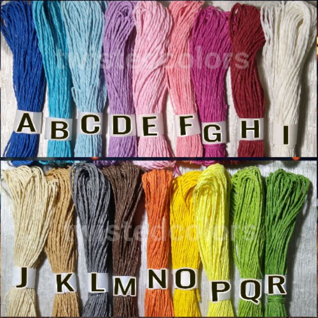 Paper Twine Assorted Color Ribbon Paper Rope Paper Cord Paper String ...