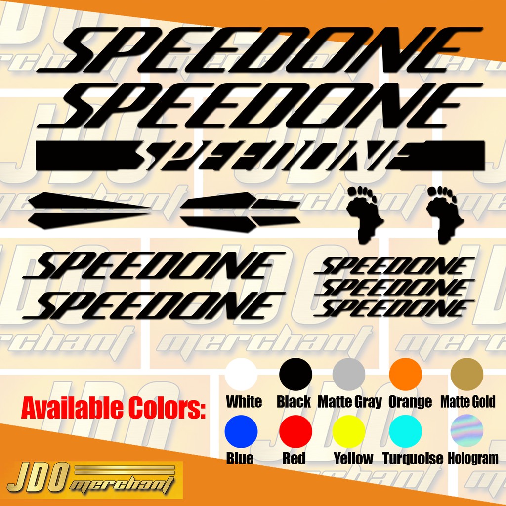 Speedone bike Stickers Speedone sticker Decals | Shopee Philippines