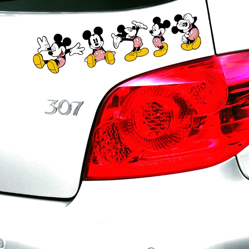 38x9cm Mickey Mouse Car Stickers Car Window Body Door Waterproof ...