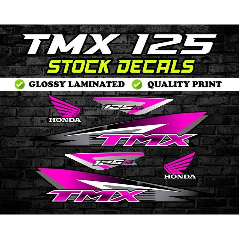 TMX 125 ALPHA Stock Decals Sticker | Shopee Philippines