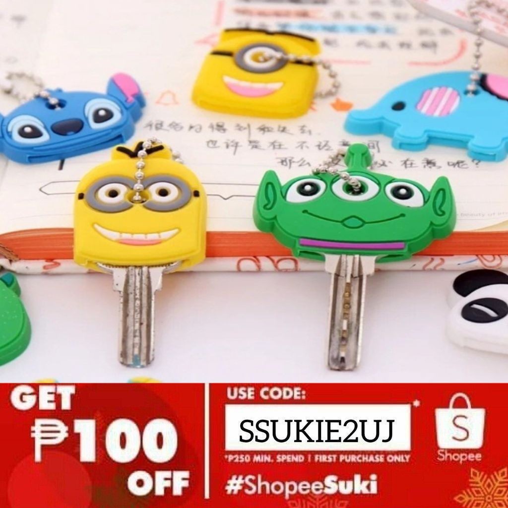 NEW Character Key Chain Cover Cartoon ID Identity Key Ring Assorted ...
