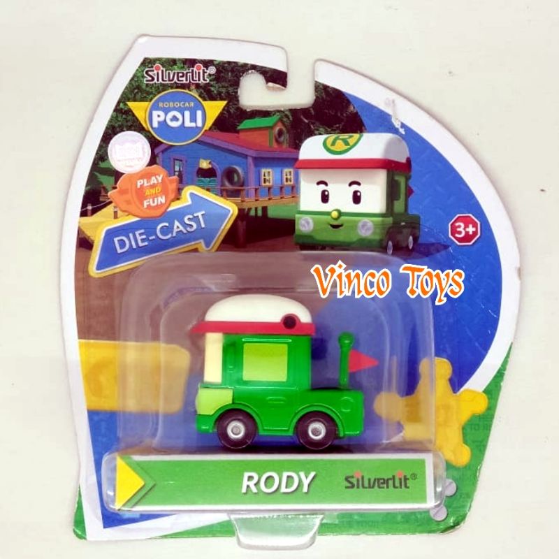 Diecast Robocar Poli Original Silverlit Musty Mini Benny Rody School B ...