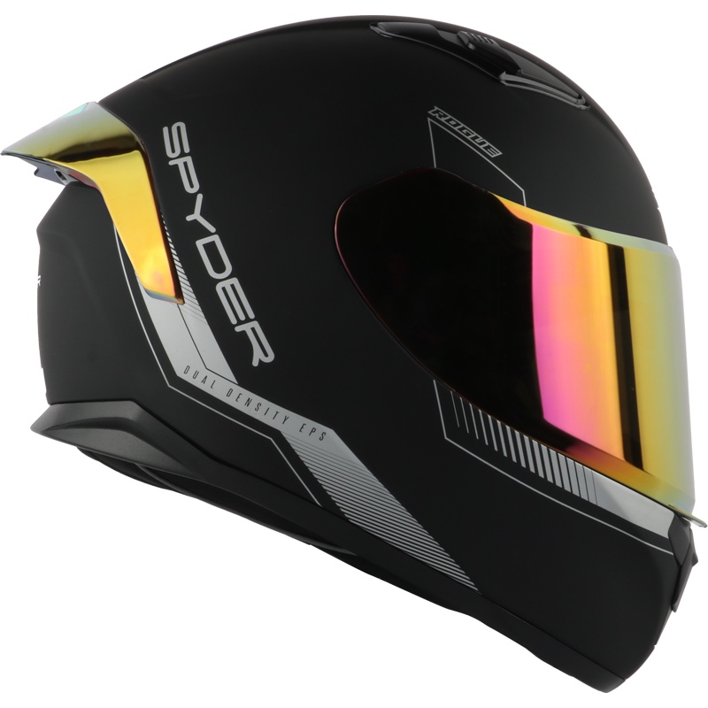 Spyder Full Face Helmet with Dual Visor ROGUE PD SOB+ (FREE Clear Visor ...