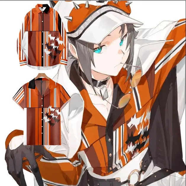 Mysta Character Costume Rainbow Club Virtual Anchor Fox Dog cos Vtuber ...