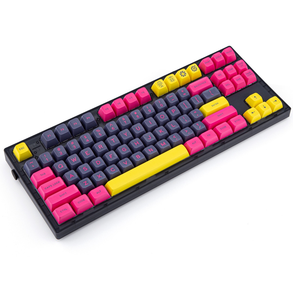 Vaporwave 172 Keys ABS Doubleshot SA Profile Keycaps Set for Mechanical ...