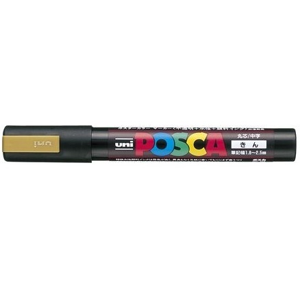 Uni Posca - SILVER/GOLD 1M/3M/5M Acrylic Markers (sold per piece ...