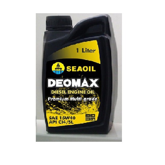 Seaoil Deomax Engine Oil Premium Multi-grade SAE 15W40 1 Liter | Shopee ...