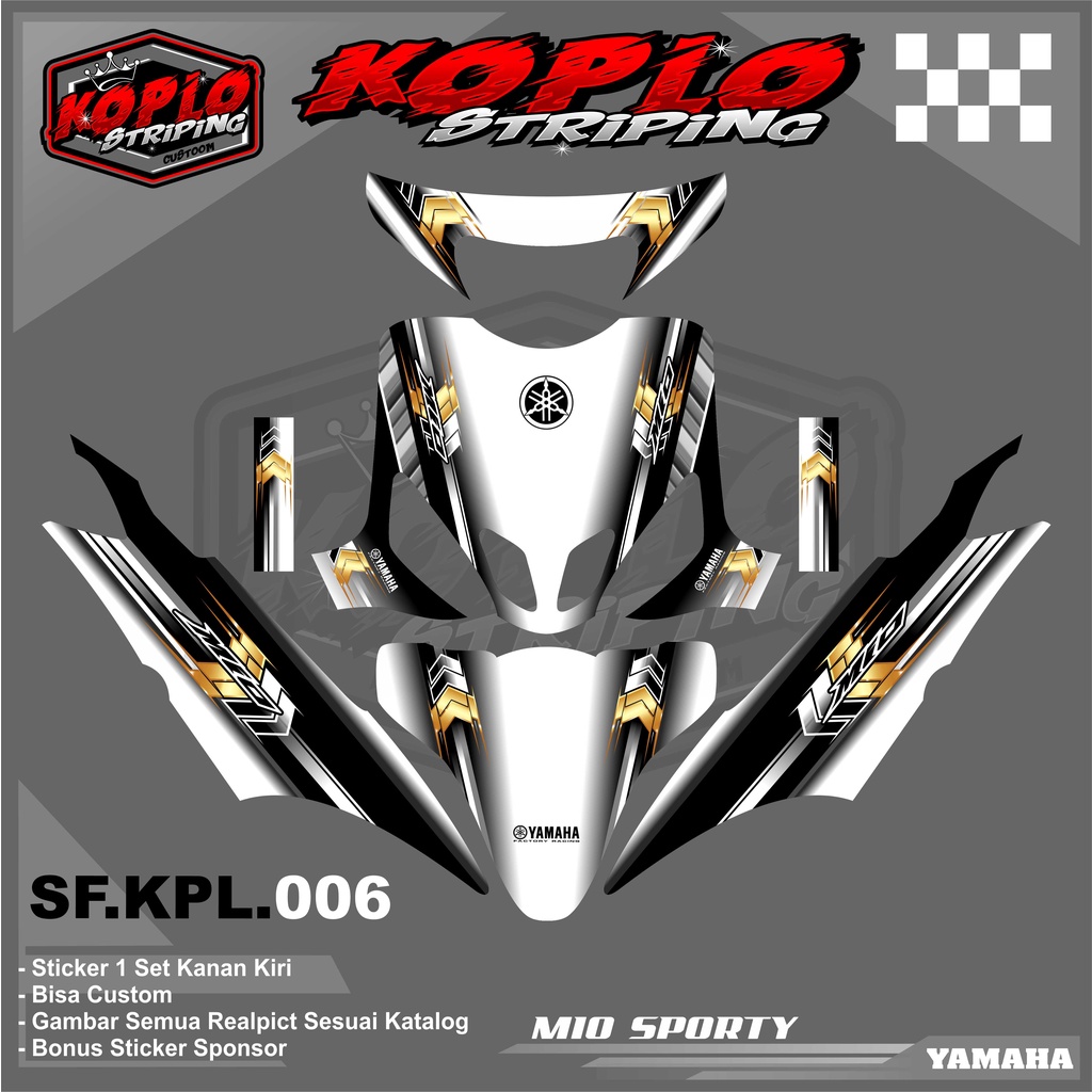 Sticker Decal Full Body Motorcycle Yamaha Mio Sporty - Sticker Decal ...