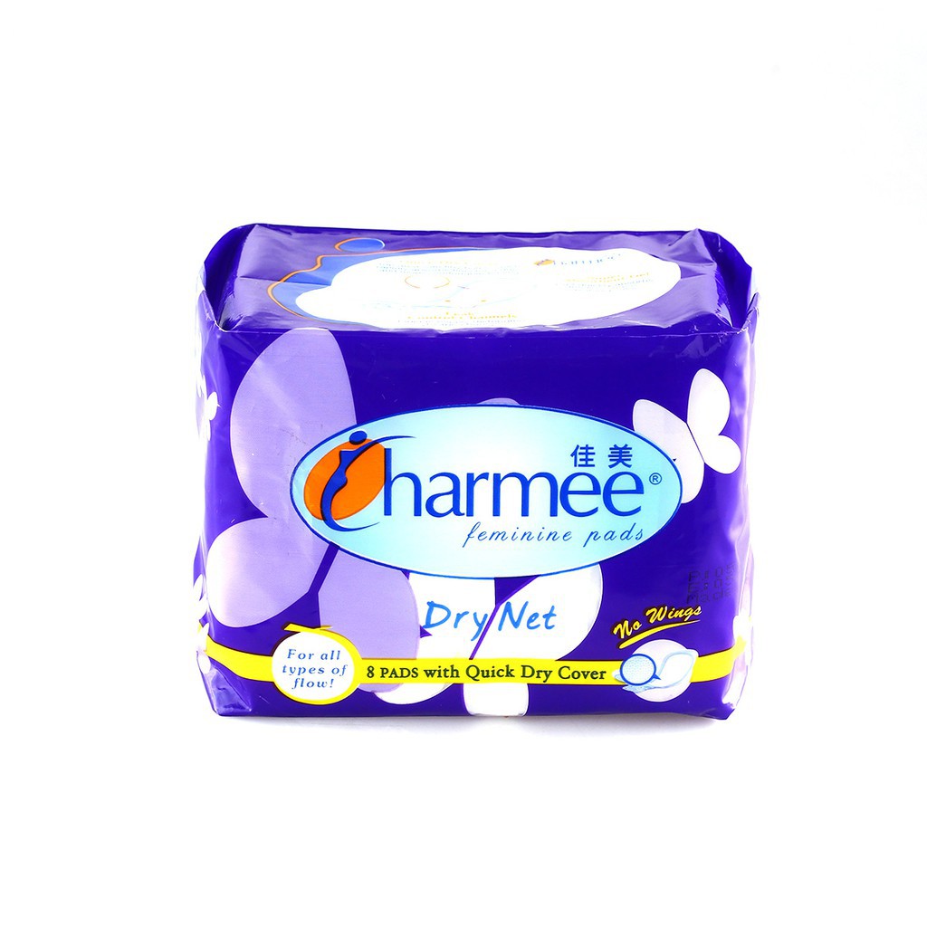 Charmee Sanitary Napkins All-flow Dry Net without Wings 8's | Shopee ...