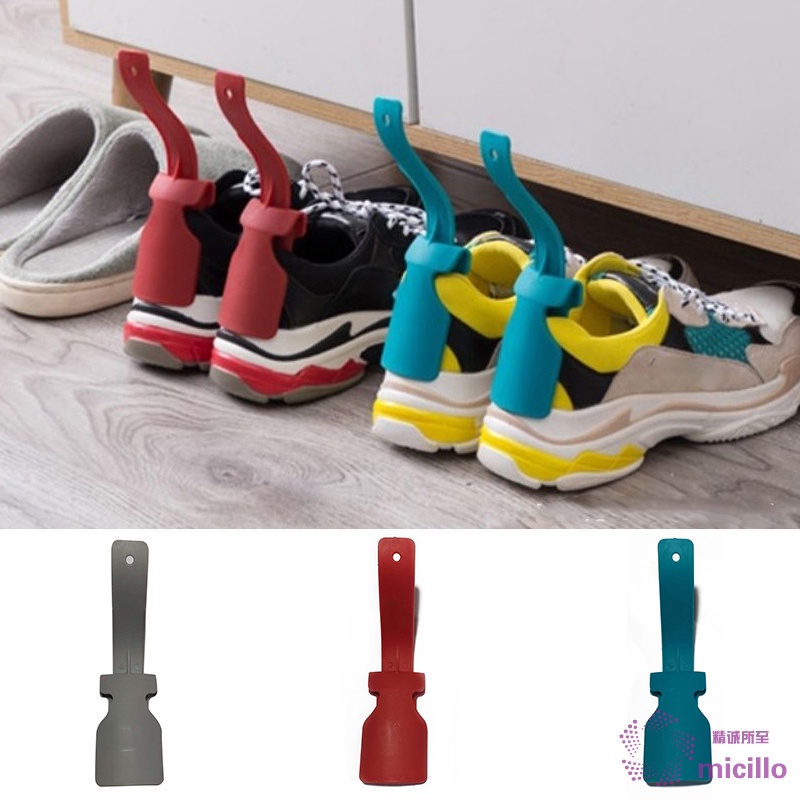 Lazy Shoe Horn Portable Plastic Shoe Lifter Clip Handheld Shoe Lifting ...