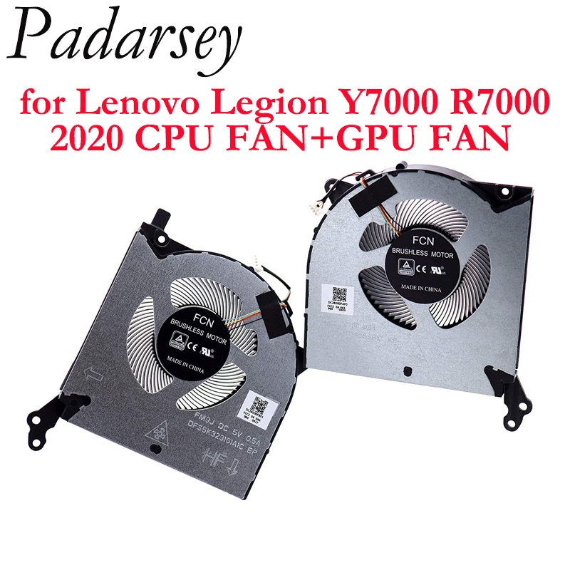 CPU Cooling Fan w/GPU Cooler Fan Set Lenovo Legion Y7000 R7000 2020 ...