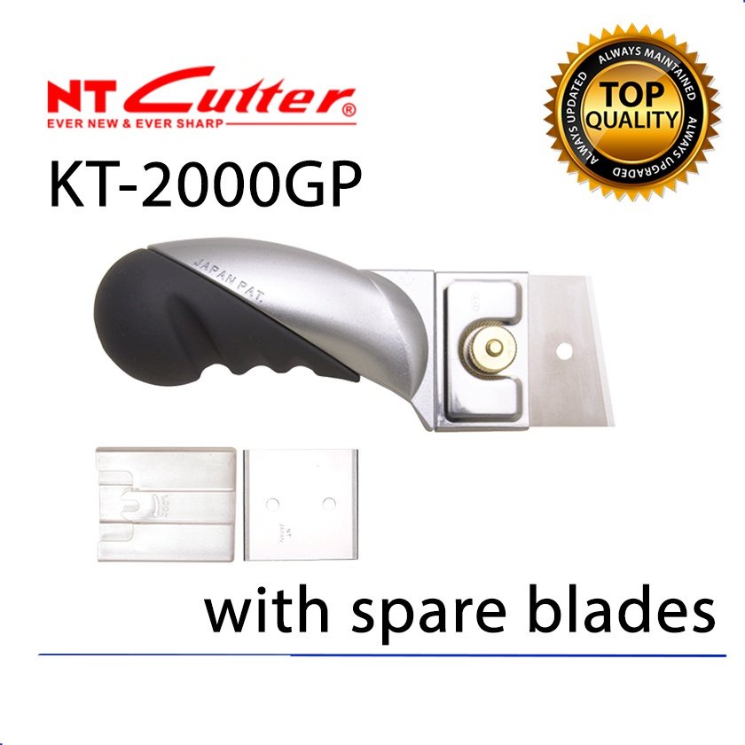NT Cutter Japan Metal Leather Knife Black KT-2000GP KT 2000GP | Shopee ...