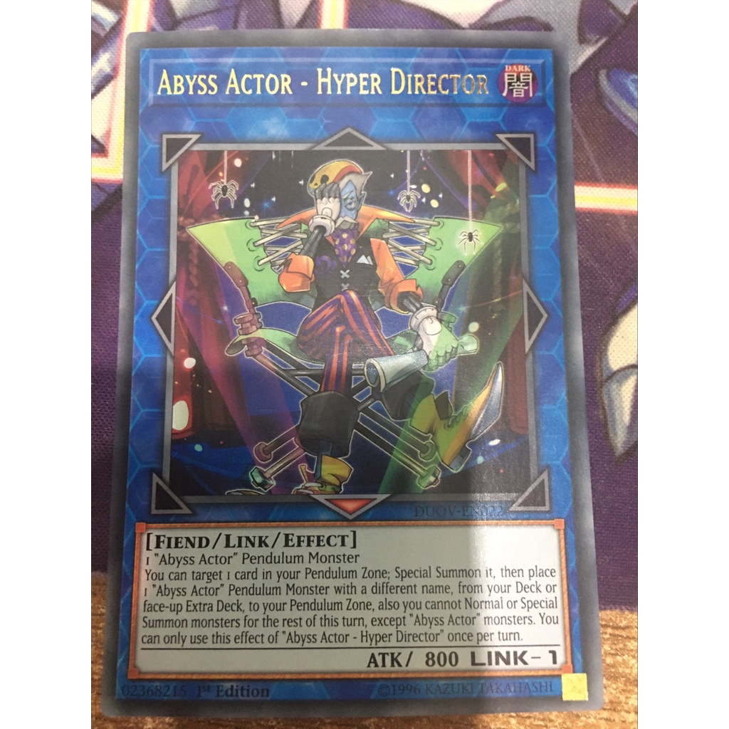 Abyss Actor Hyper Director Card Made in Europe | Shopee Philippines
