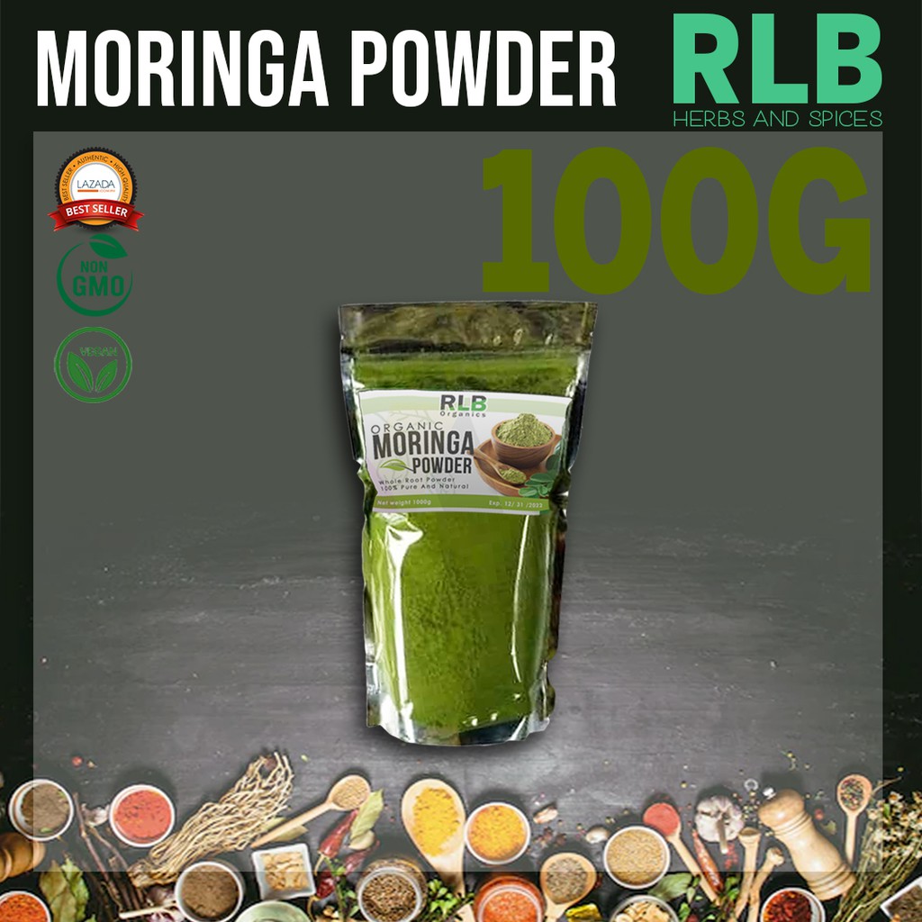 100 grams Organic Natural Moringa Powder - Nutrient Rich Antioxidant ...