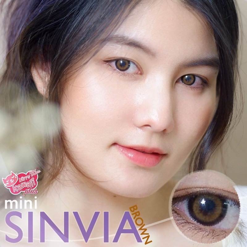 SALE! Kitty Kawaii 6 Months Mini Sinvia Brown Contact Lens + Free Lens Case | Graded & No Grade ...