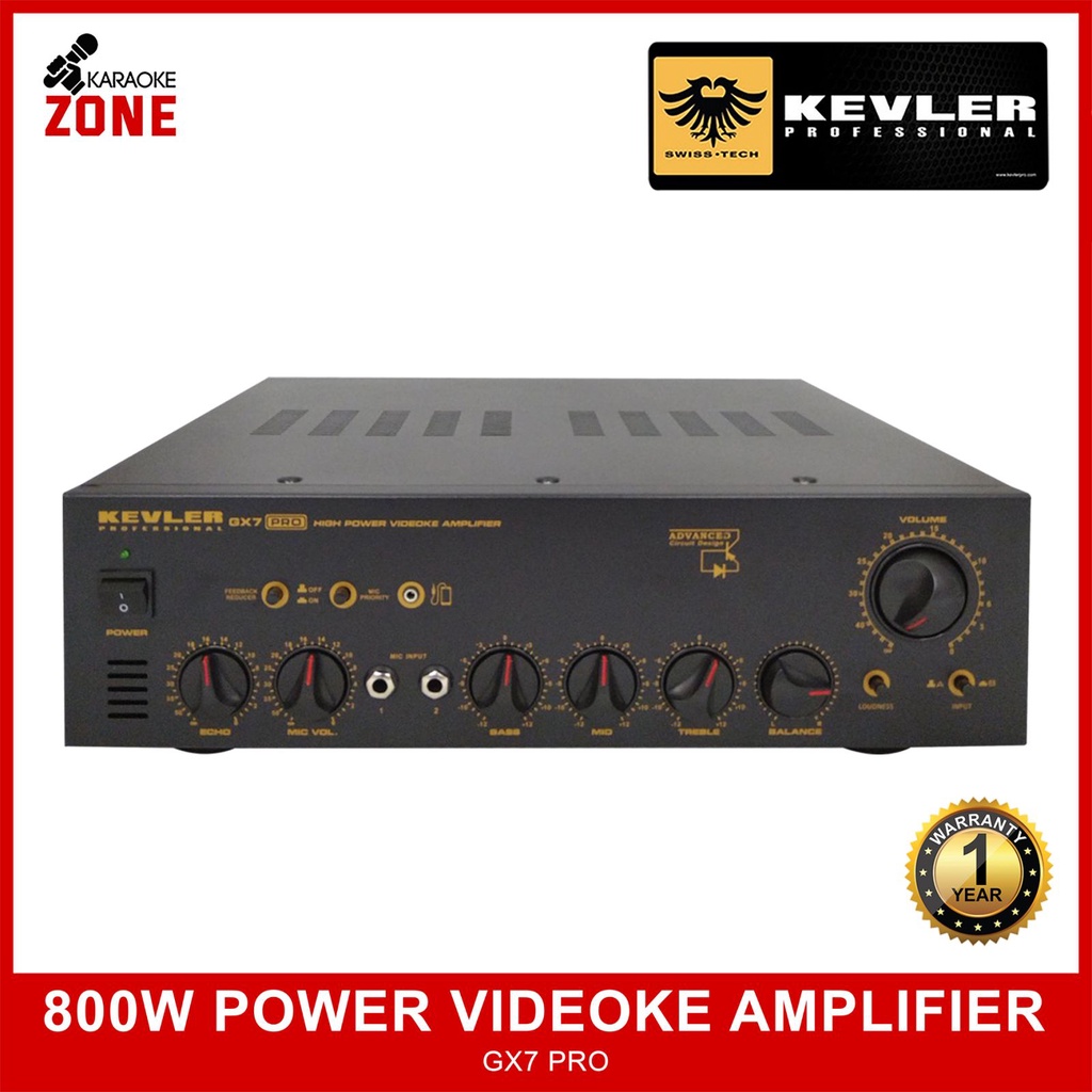 Kevler GX 7 PRO / High Power Videoke Amplifier 800W x 2 / GX 7 Pro / GX ...