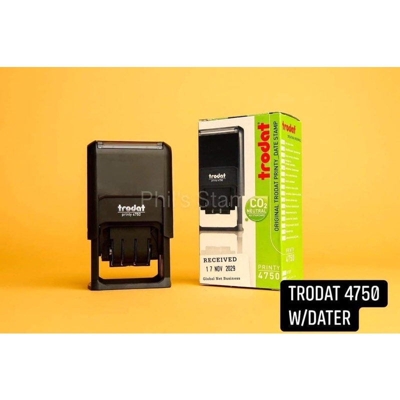 Trodat 4750 Personalized Dater Stamp | Shopee Philippines