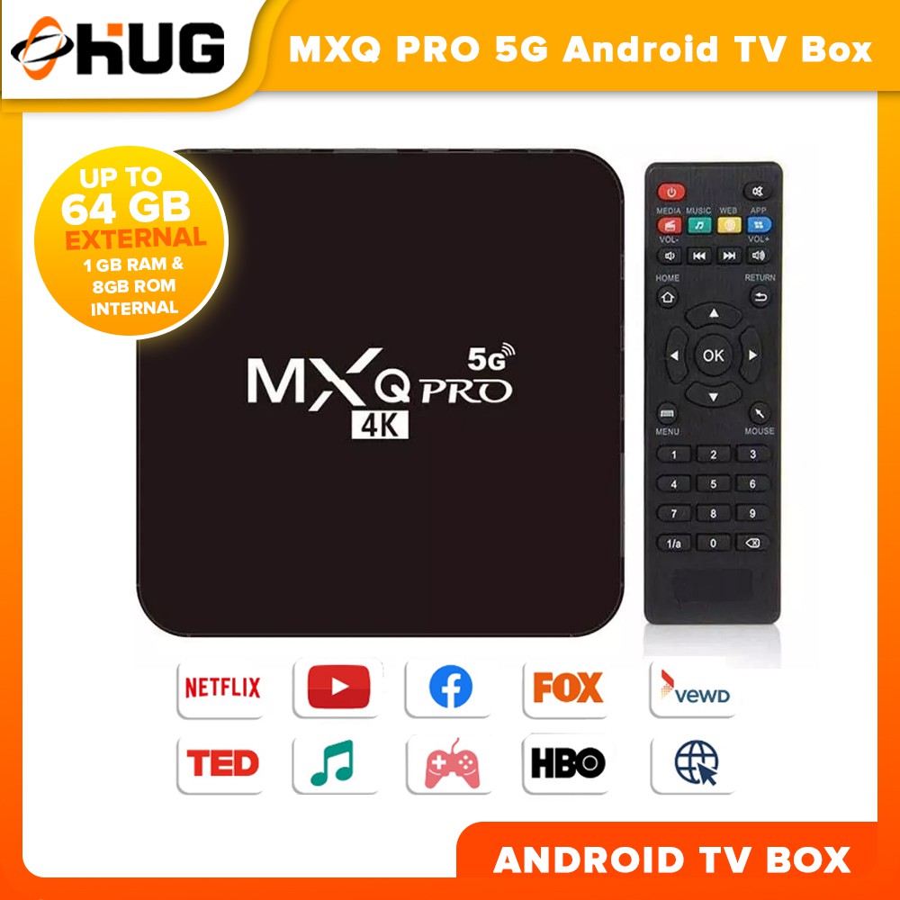 HUG MXQ Pro 5G 4K Android Ultra HD TV Box | Shopee Philippines