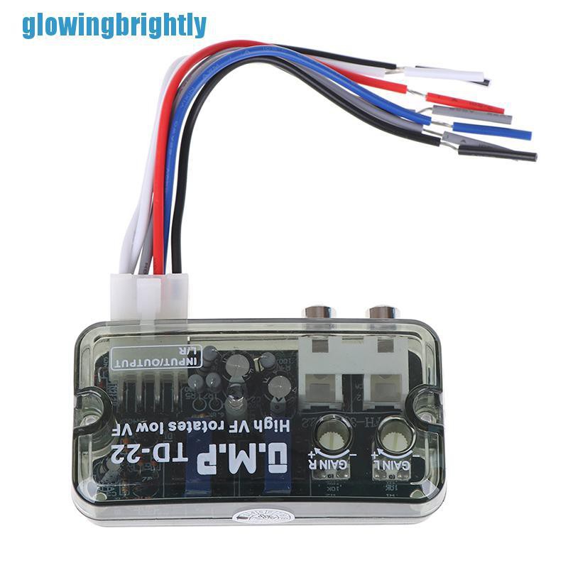 GIS Auto Car Audio Converter 12V RCA Stereo High To Low Adjustable ...