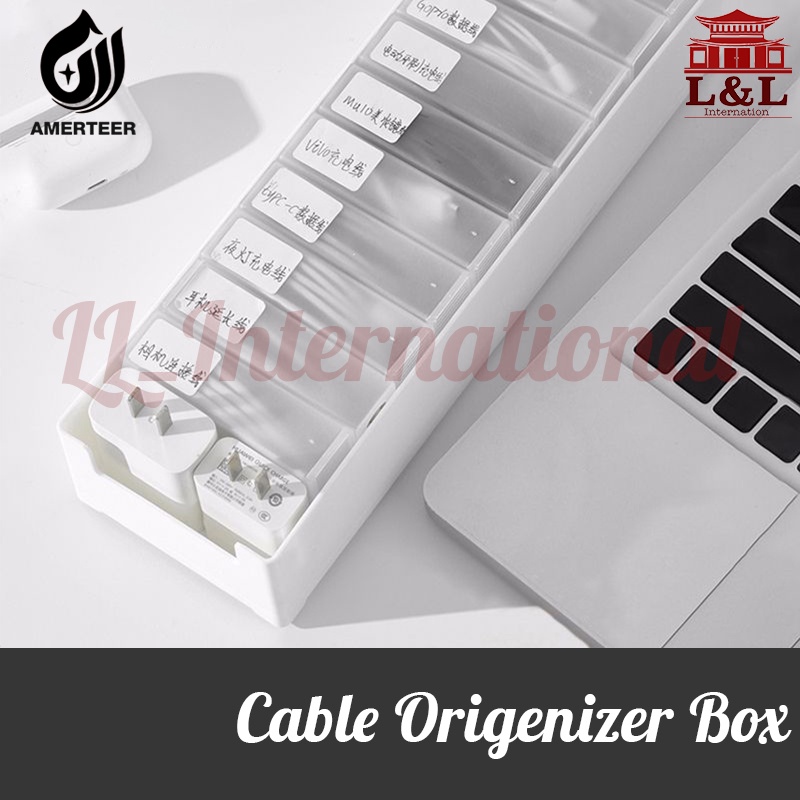 Cable Charger Storage Box Organizer for Cable and Charger at Home and ...