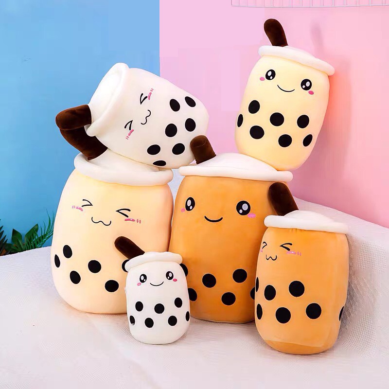 Super Adorable Buffalo Foot Milk Tea Teddy Bear, Cute Smiling Milk Tea ...