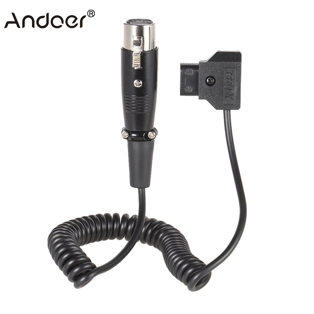 1 meter Length Power Cable Coiled D-Tap Dap 2 Pin Male to 4 Pin Female ...