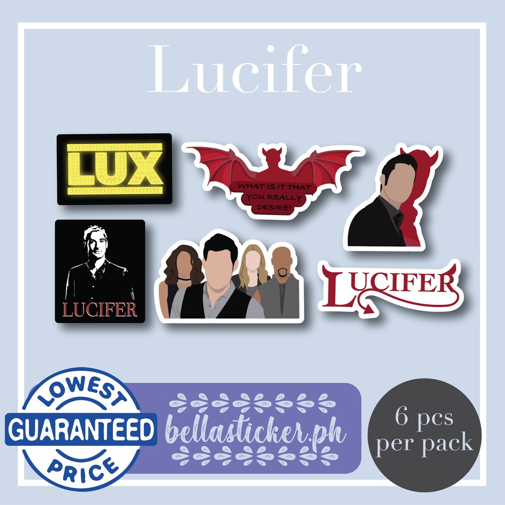 *WATERPROOF LAMINATED* LUCIFER STICKER PACK | Shopee Philippines