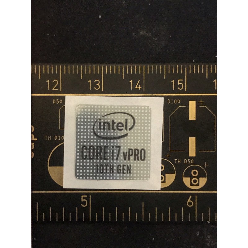 Sticker logo Sticker intel Core i7 vPro 10th gen 2019 original | Shopee ...