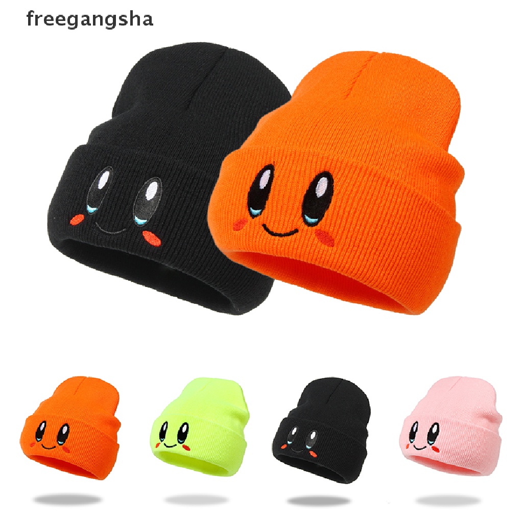 [FREG] Anime Cartoon Cute Face Eyes Kawaii Kirby Hat Cosplay Keep Warm ...