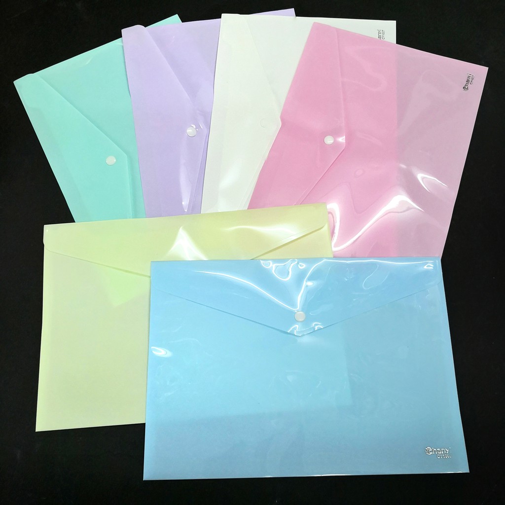 [CYFC1007] 12pcs PASTEL COLORED SHORT PLASTIC ENVELOPE | Shopee Philippines