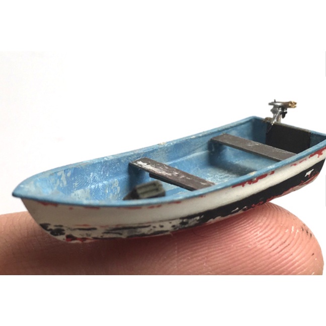 BOAT bot sampan perahu engine miniature diorama custom scale | Shopee ...