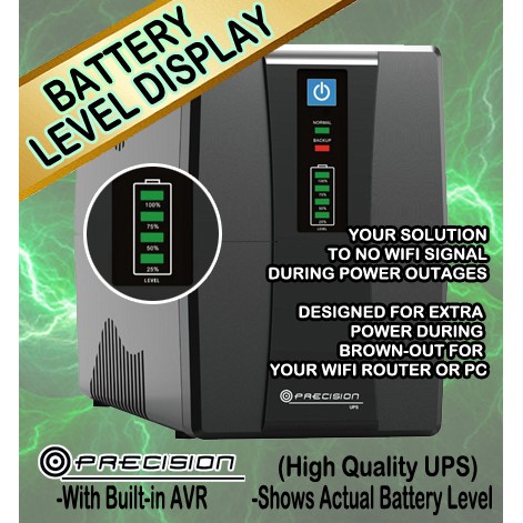 Precision 650va UPS LED | Shopee Philippines