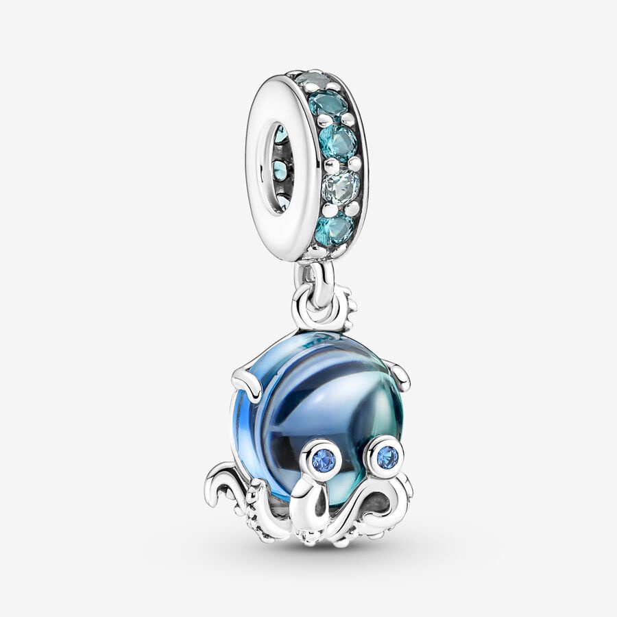 Pandora Murano Glass Cute Octopus Dangle Charm | Shopee Philippines