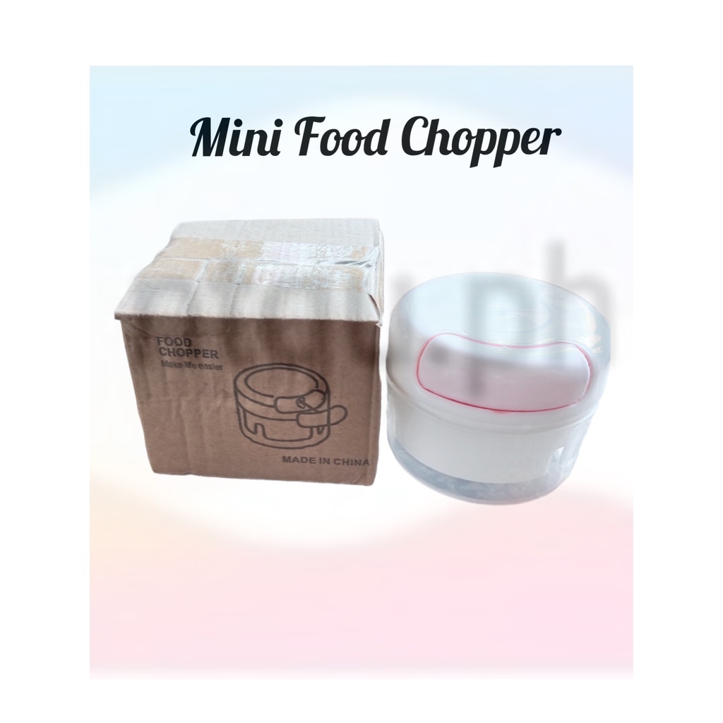 Mini Food Chopper Hand Pull Garlic Grinder Onion Ginger Masher Shredder ...