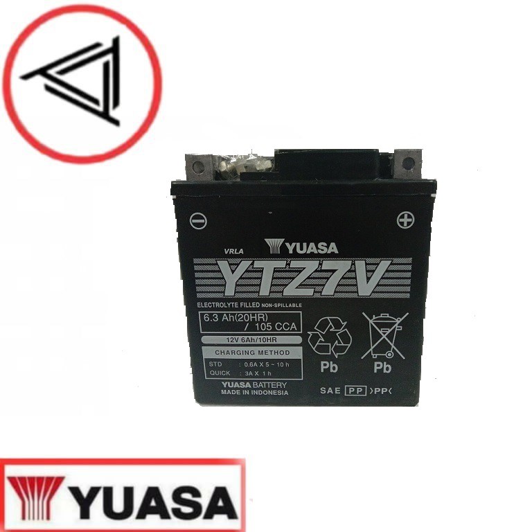 YUASA MOTORCYCLE BATTERY MADE IN INDONESIA - YTZ7V | Shopee Philippines