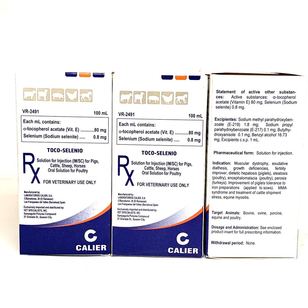 [FCR AGRIVET] 3pcs Toco-Selenio 100ml Poultry Supply / Vitamins and ...