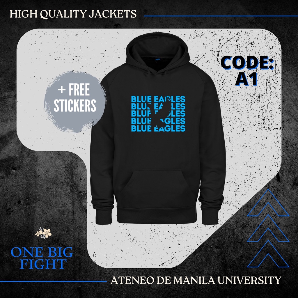 ADMU (Ateneo de Manila University) High Quality Hoodie Jacket Unisex ...