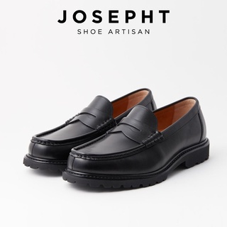 Josepht Alris Men's Round Toe Slip On Leather Dress Loafers | Shopee ...