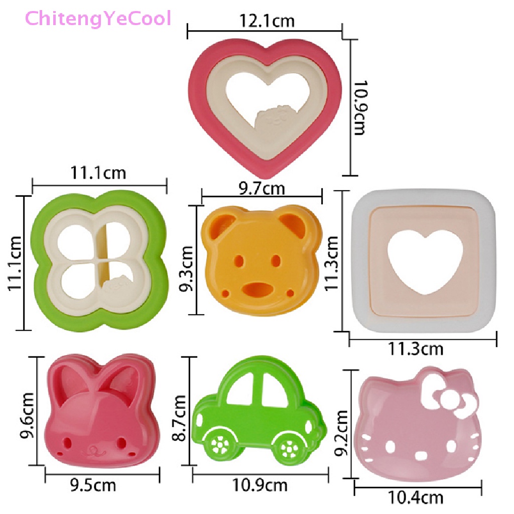 【HGPH】 Teddy Bear Sandwich Mold Bento Lunch Sandwich Bread Mold Cutters ...