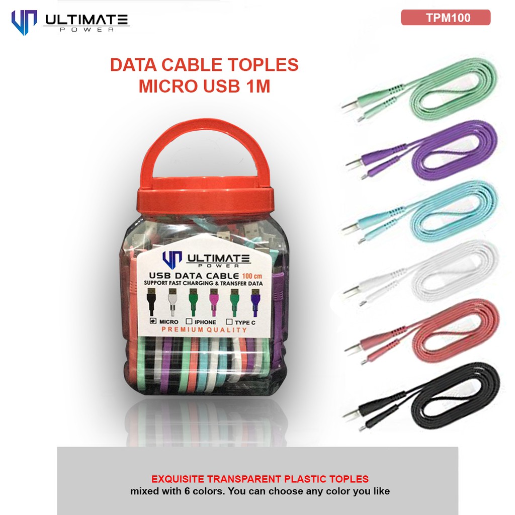 Ultimate Power Data Cable Jar Series Micro USB 1M TPM100 | Shopee ...