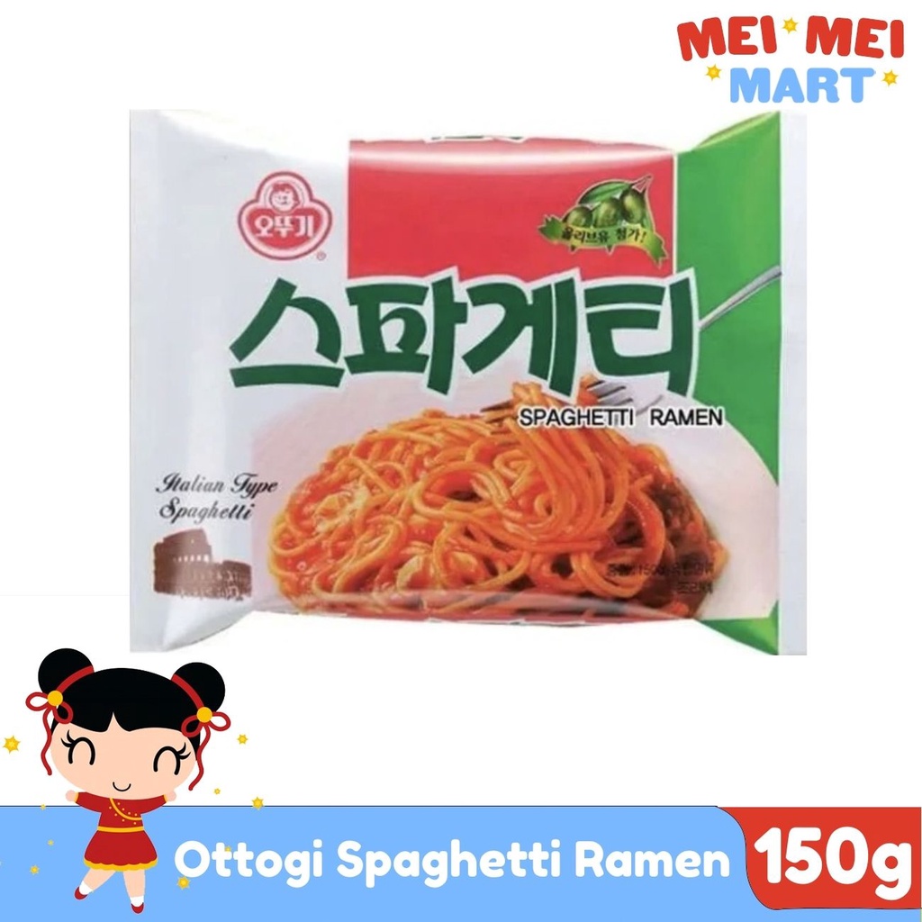 Ottogi Spaghetti Ramen Ramyun 150g Korean Instant Noodles | Shopee ...