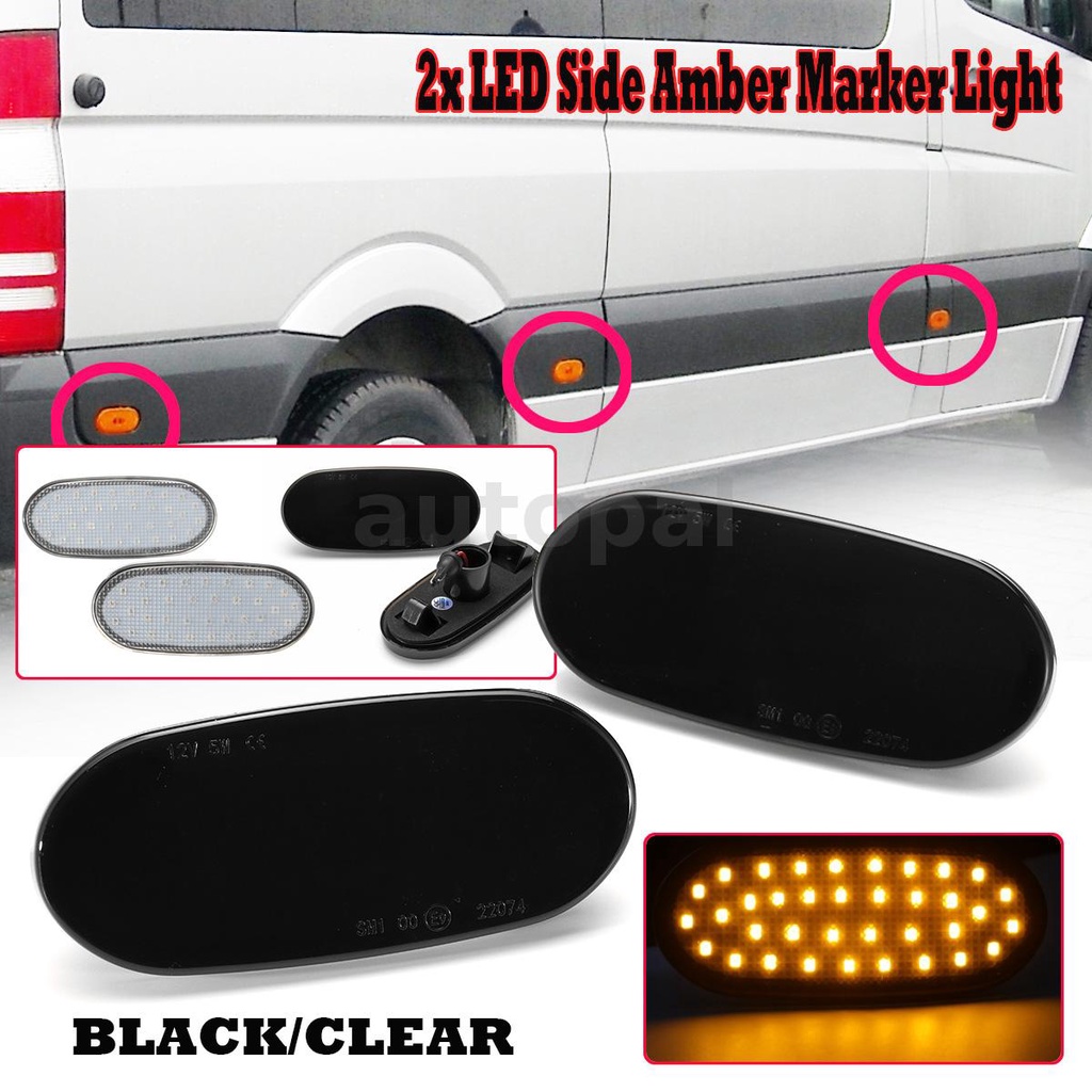 2LED Side Marker Light For Mercedes For Benz Sprinter W906 For VW For ...