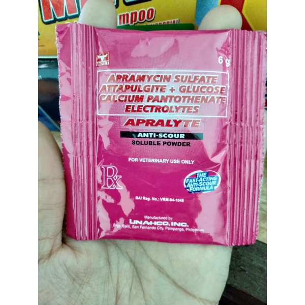 apralyte anti scour / pagtatae ng baboy 6g | Shopee Philippines