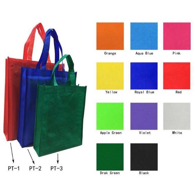 20pcs Eco bag Tote Bag Plain Reusable Shopping PT BagHandBag Packaging ...