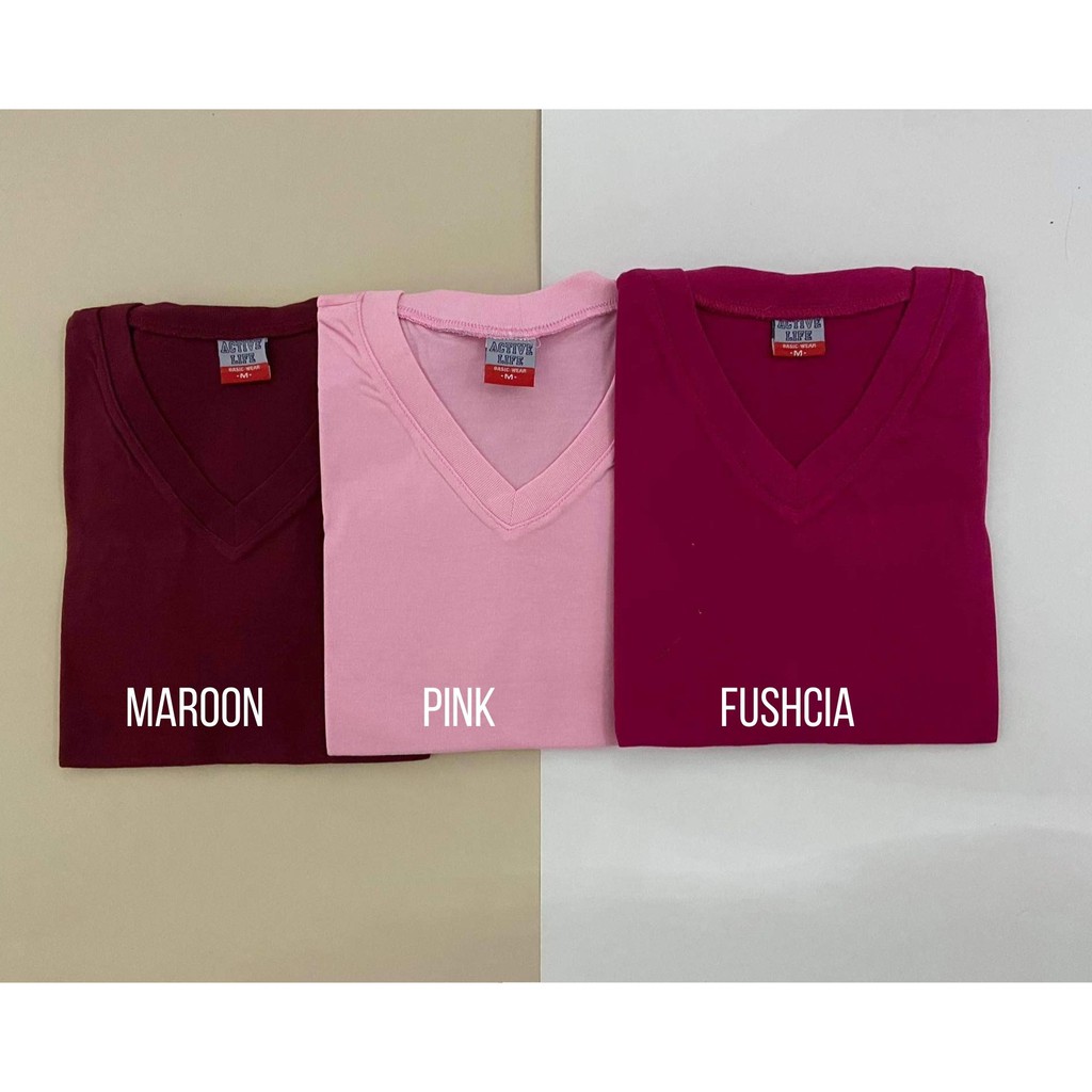 Active Life V-Neck Premium Cotton T-shirt Unisex Tees for Men and Women ...