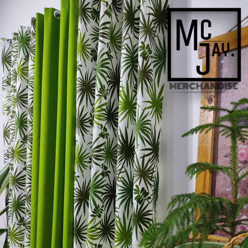 MCJAY - 3in1 Green Anahaw Ring Curtain (6ft/6.6ft/7ft) - Sold per PIECE ...