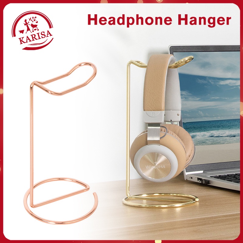 Gold Desktop Headphone Hanger Metal Headphone Display Stand for All ...