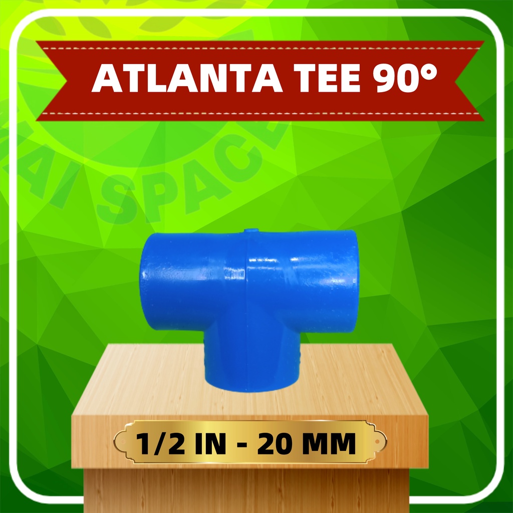 ATLANTA 1/2 INCH PVC TEE 90 DEGREES FOR HYDROPONIC NFT SYSTEM | Shopee ...